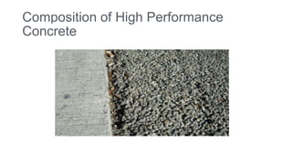 high performance concrete in concrete technology | PPTX