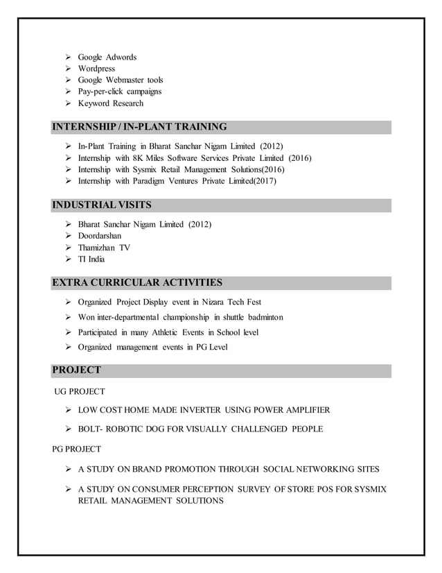 Deepak Marketing Resume | PDF