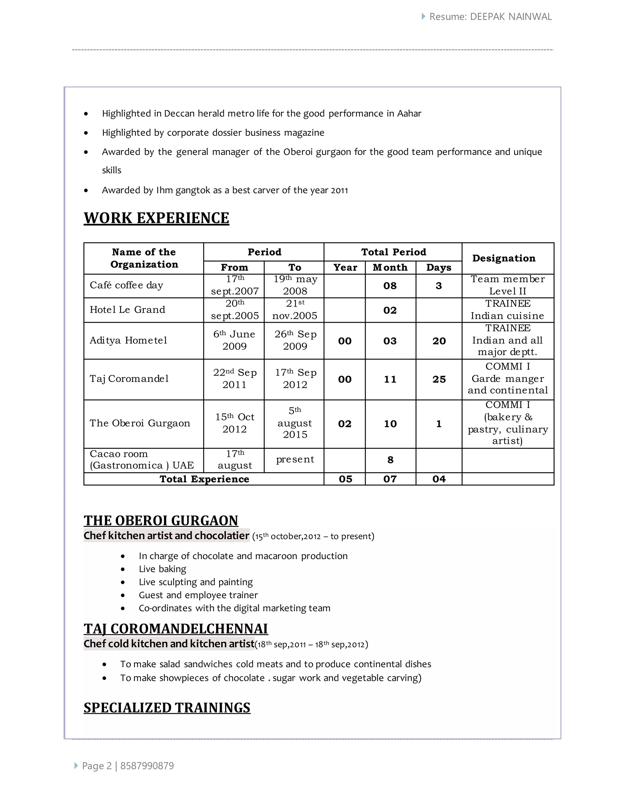 Deepak resume | DOCX