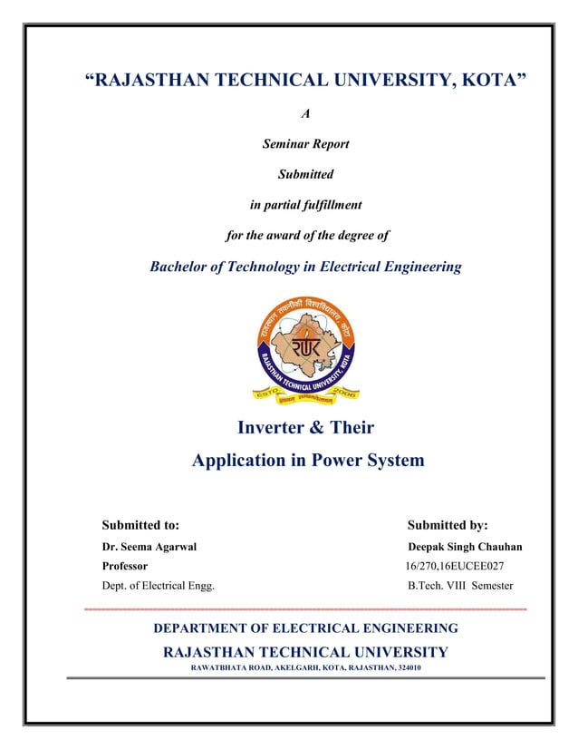 inverter & its application in power system | PDF