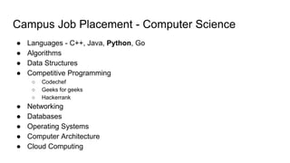Computer Science Career Guidance | PPTX