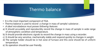 thermogravimetric analysis | PPTX
