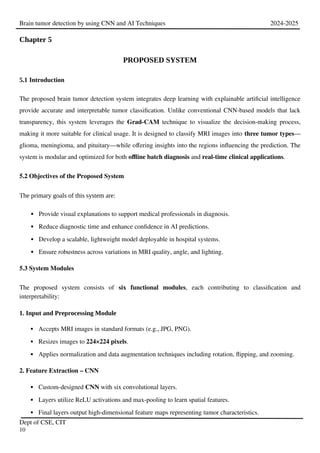 ENHANCE BRAIN TUMOR DETECTION BY USING CNN AND AI TECHNIQUE | PDF