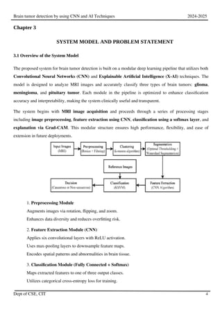 ENHANCE BRAIN TUMOR DETECTION BY USING CNN AND AI TECHNIQUE | PDF