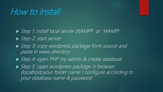simple basic wordpress ppt .pptx | Internet for Beginners | Internet