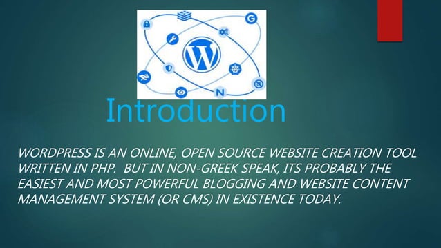 simple basic wordpress ppt .pptx | Internet for Beginners | Internet