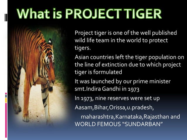 wild life conservation project in india | PPTX | Biological Sciences | Science