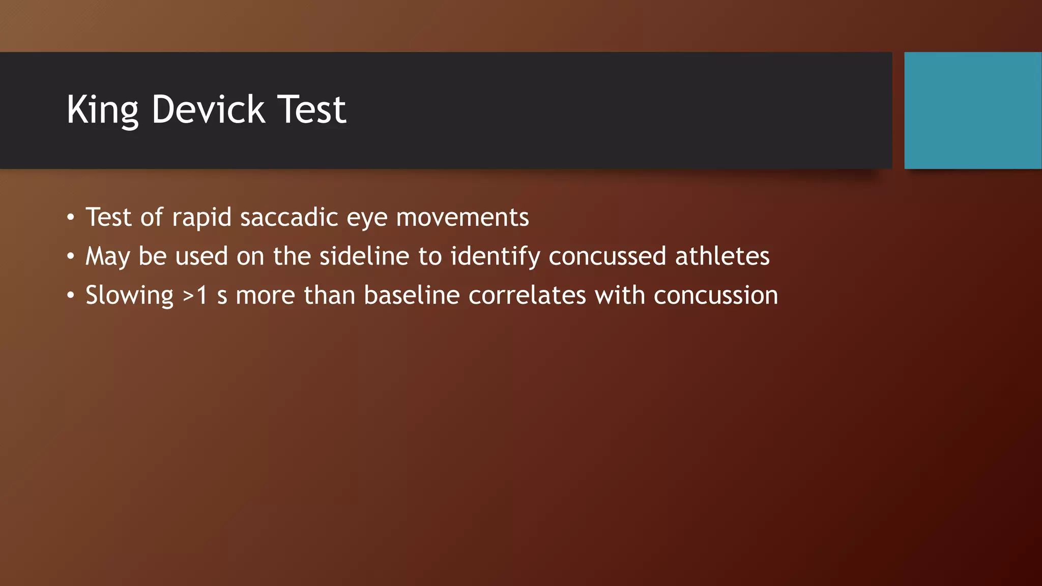 sports related head injury (concussion) | PPTX