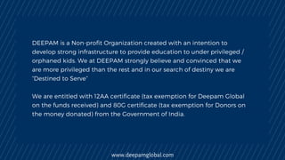 Deepam Global Charitable Trust | PDF