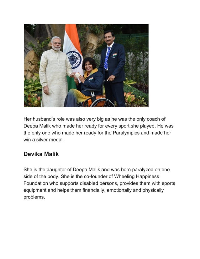 Deepa malik biography | PDF