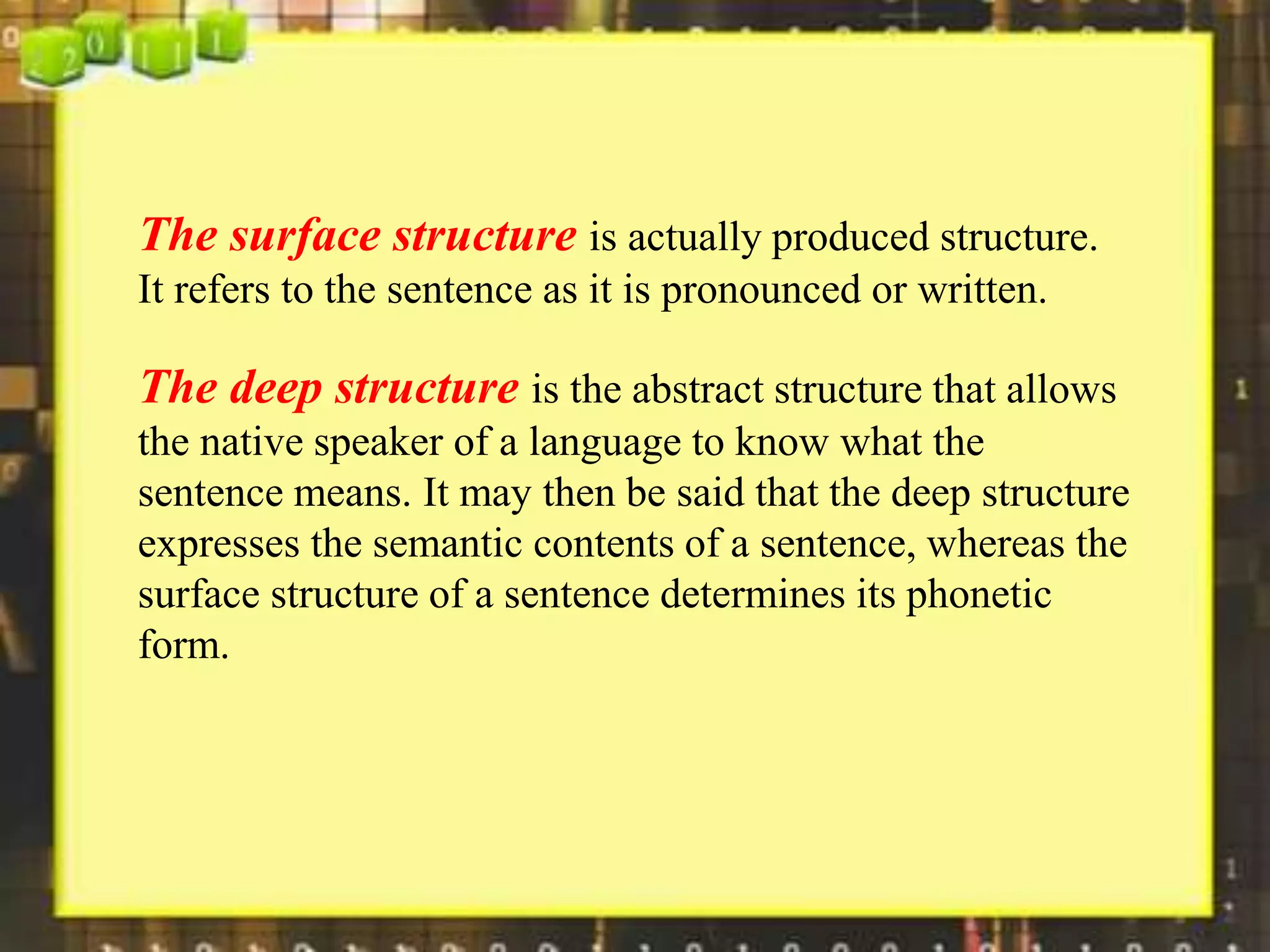 Deep and surface_structures | PPTX