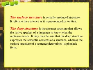 Deep and surface_structures | PPTX