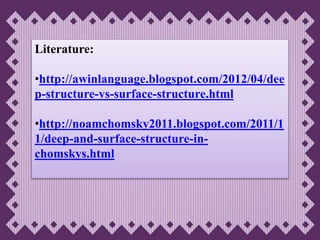 Deep and surface_structures | PPTX