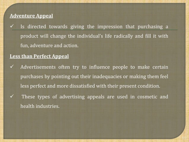 Advertising Appeals | PPT