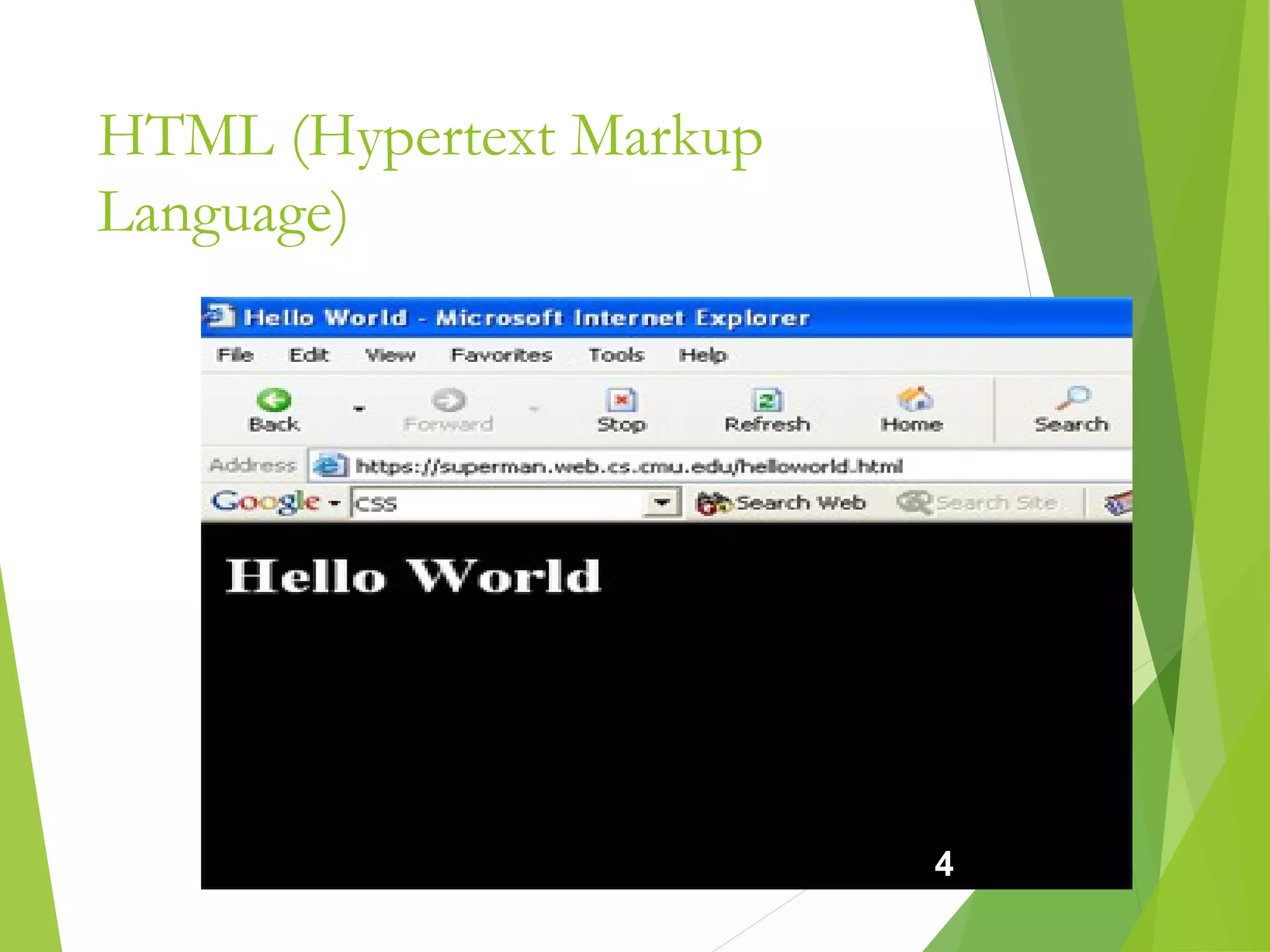 ppt on html And c++ | PPT | Web Design and HTML | Internet
