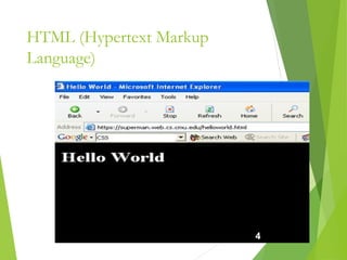 ppt on html And c++ | PPT | Web Design and HTML | Internet