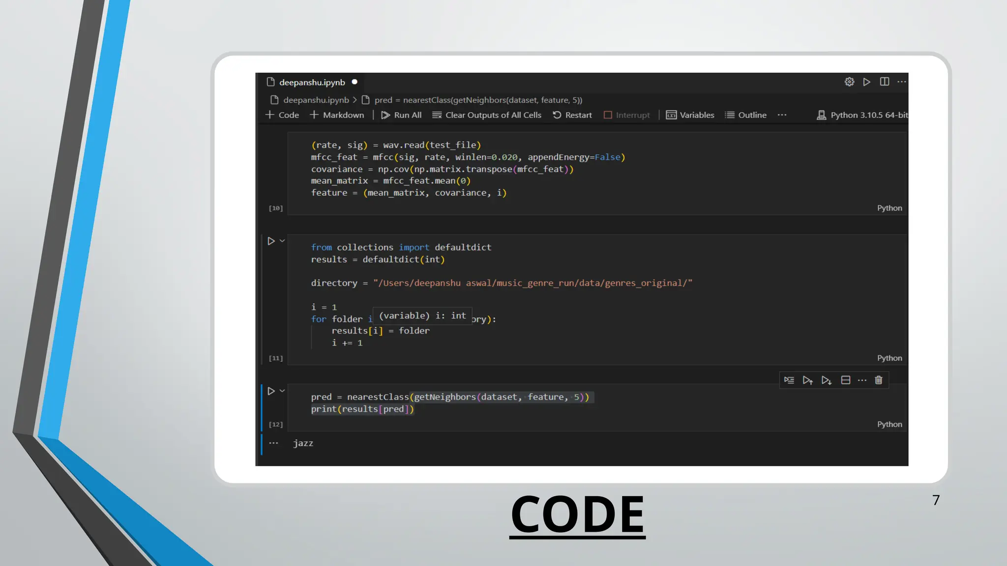 musicGenreClassificationUsingMachineLearning.pptx | Digital Audio | Computer Software and ...