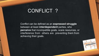 Strategies of Resolving Commonly Experienced Conflicts | PPT