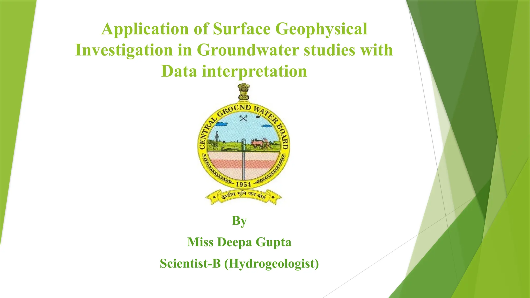 Drainage pattern means formation of surface and subsurface ...