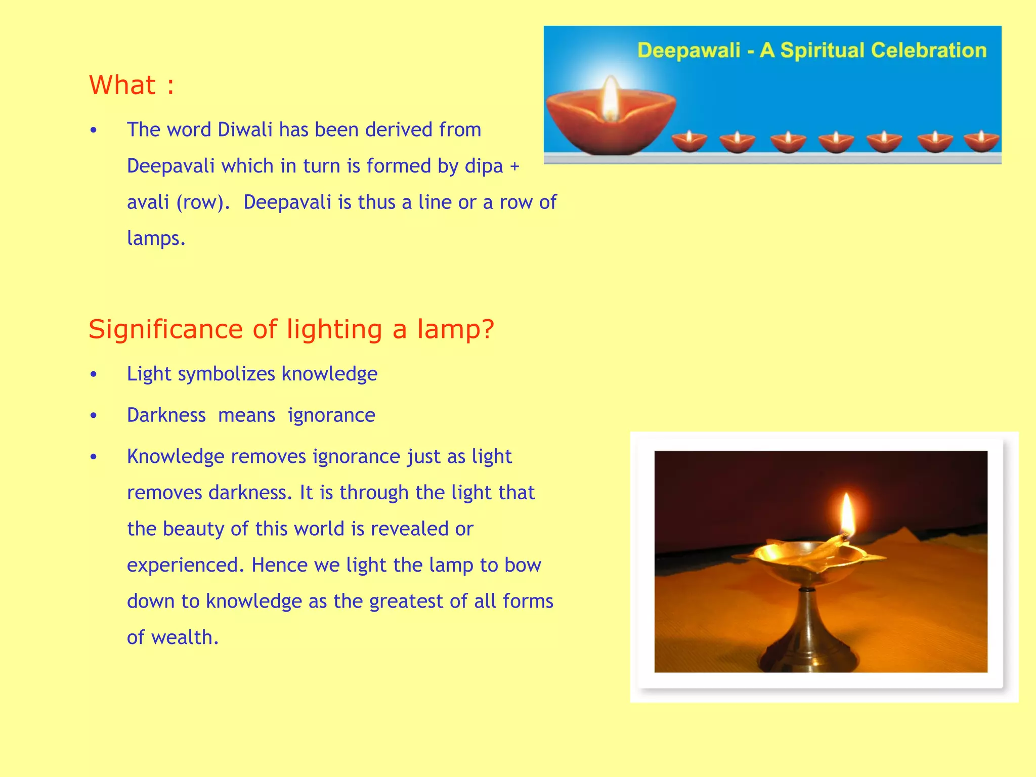 Deepavali Presentation Diwali Presentation | PPT