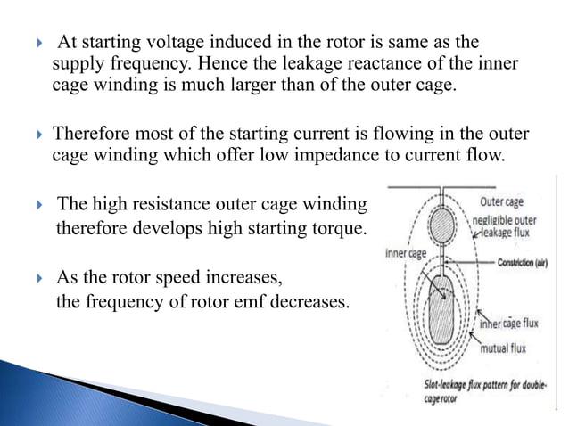 Deep bar n double cage rotors | PPTX