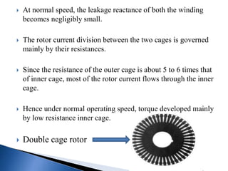 Deep bar n double cage rotors | PPTX
