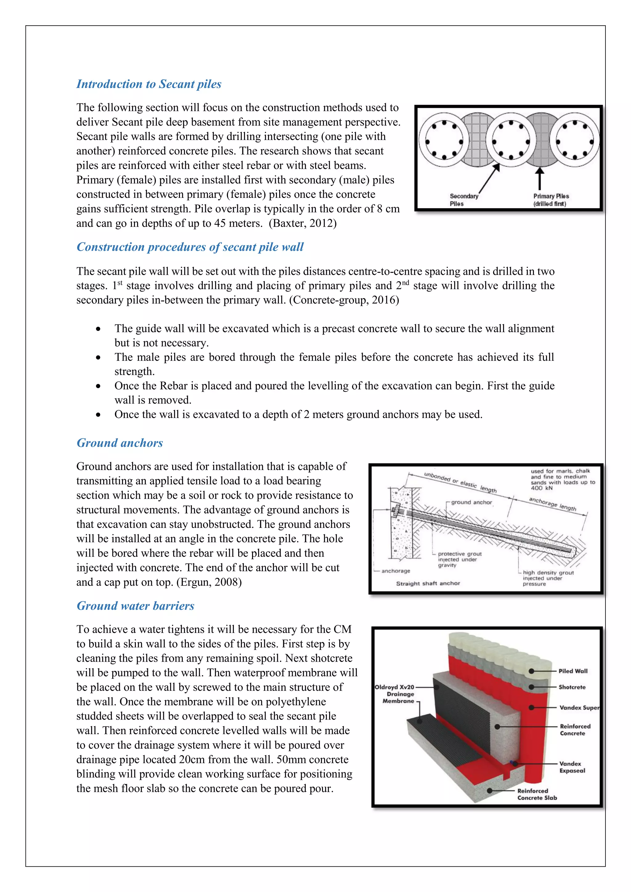 Deep basement excavation | PDF