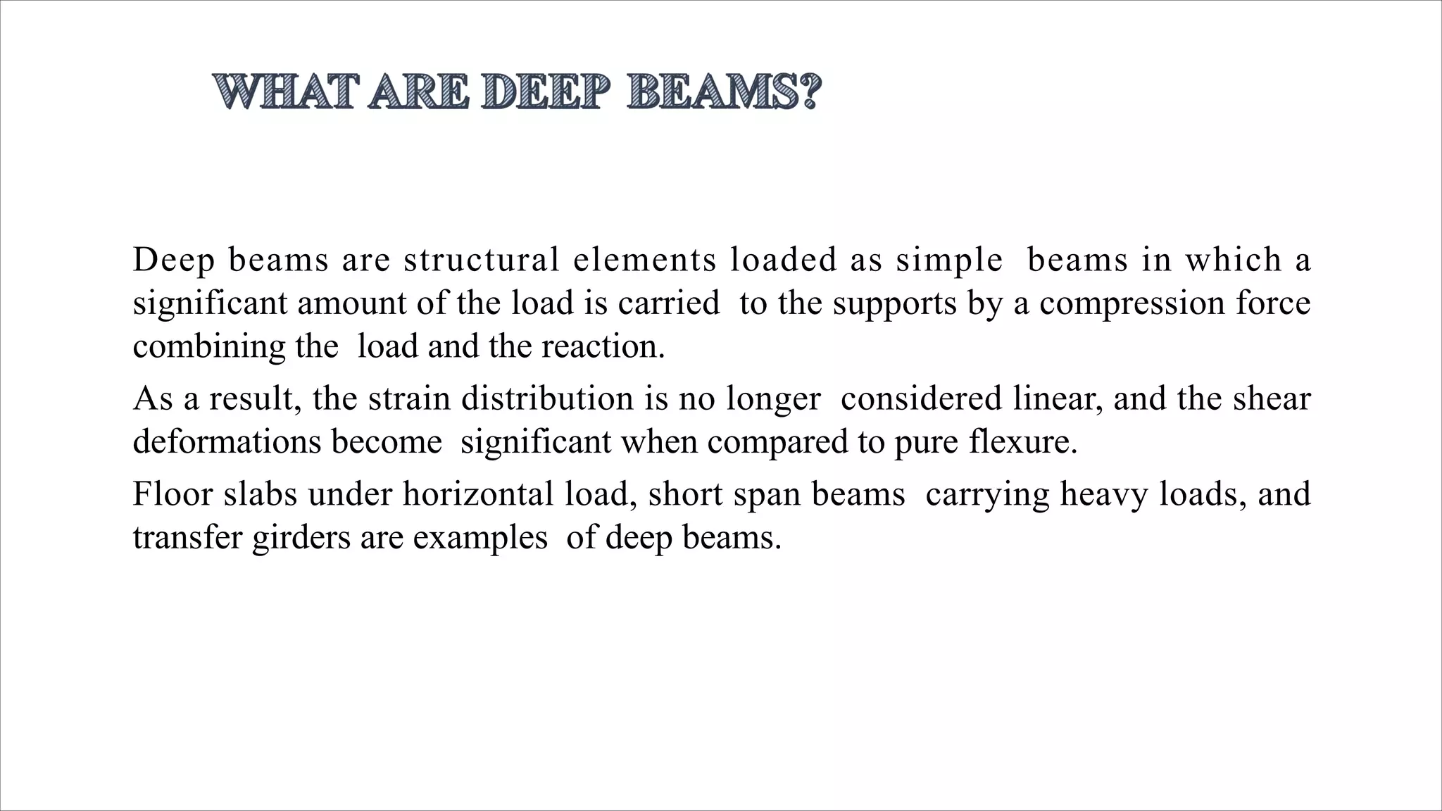 Deep beam | PDF