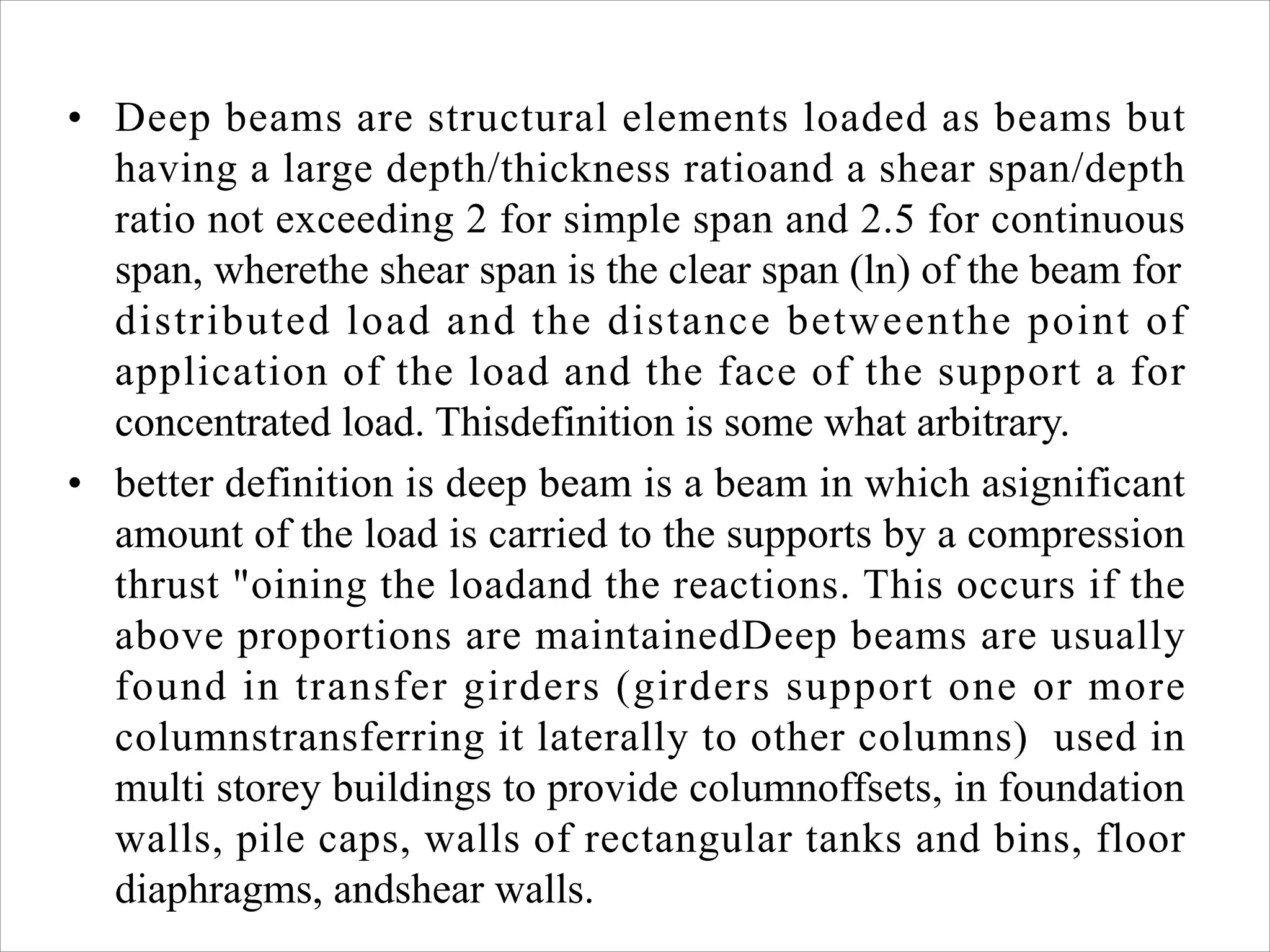 Deep beams | PDF
