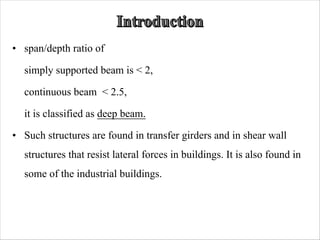 Deep beams | PDF