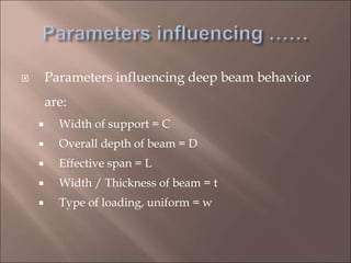 Deep beams | PPT