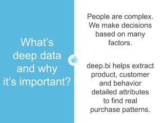 Deep.bi - Real-time, Deep Data Analytics Platform For Ecommerce | PDF ...