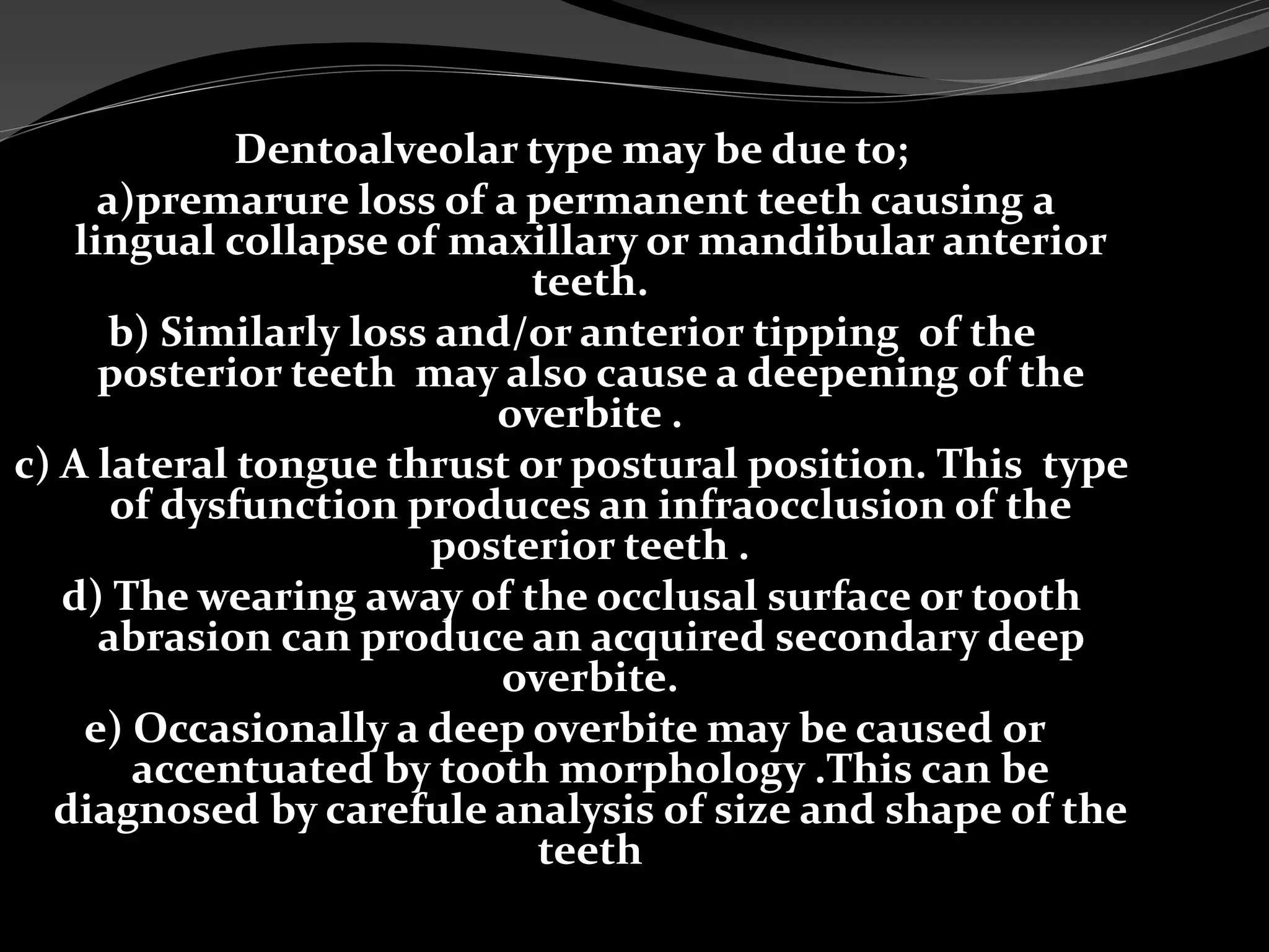 orthodontic deep bite | PPT