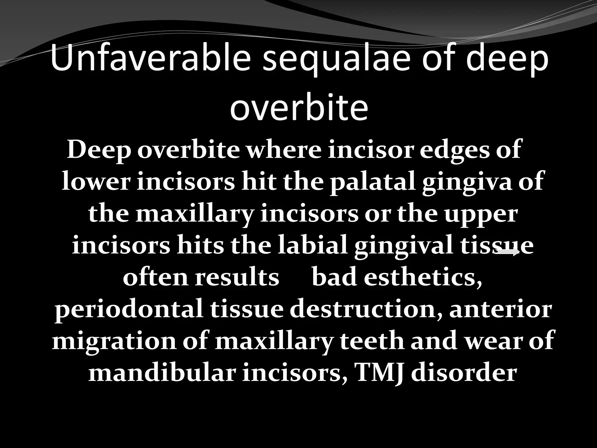 orthodontic deep bite | PPT