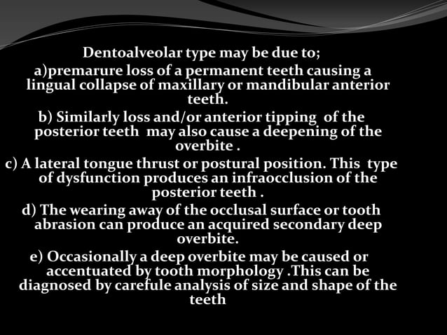 orthodontic deep bite | PPT | Dental Health | Diseases and Conditions