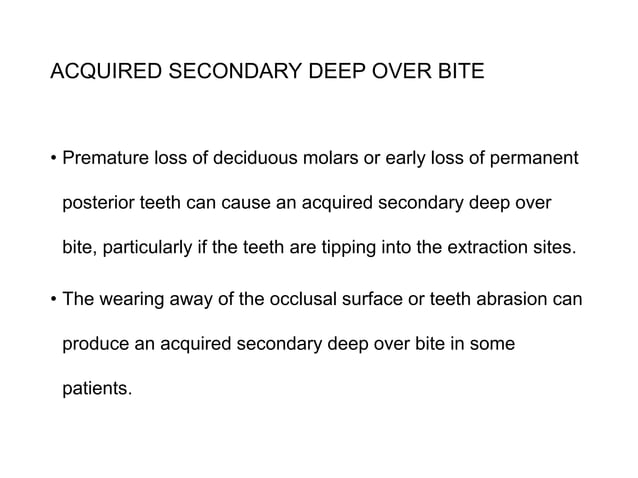 DEEP BITE..RX.ppt, orthodontic extractions | PPT