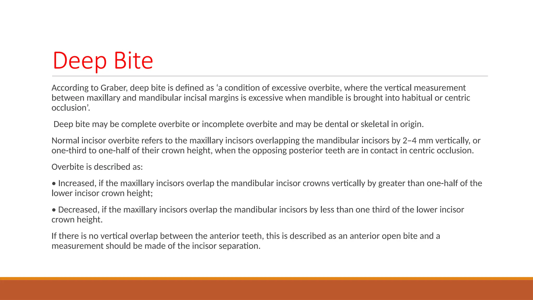 DEEP BITE \ VERTICAL PLANE DISCREPANCIES .pptx