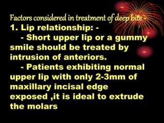 Deep bite & Open bite | PPT