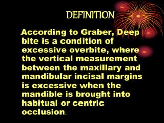 Deep bite & Open bite | PPT