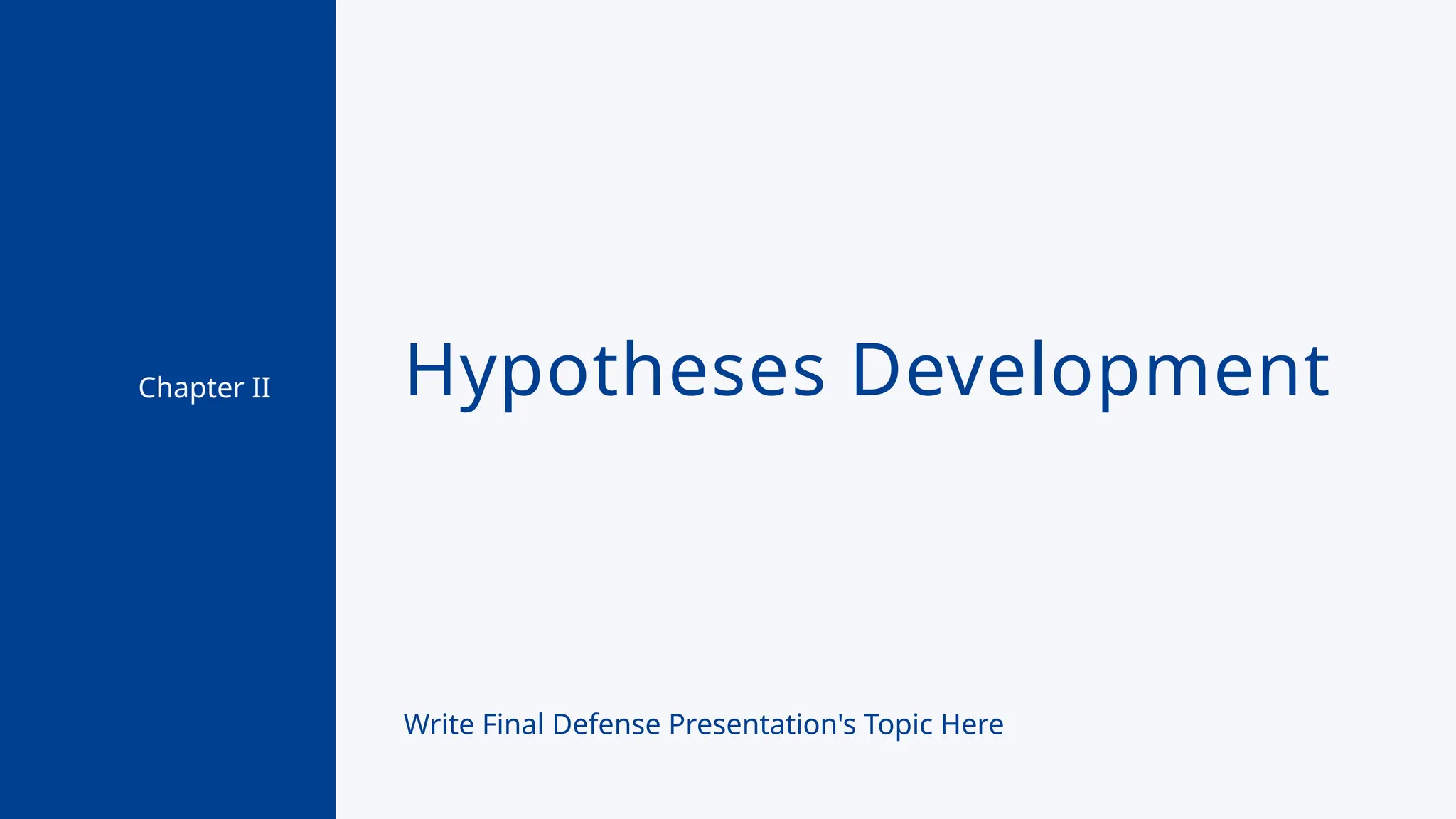 Deep Blue Yellow Monotone Minimalist Illustration Thesis Proposal Final Defense Presentation ...