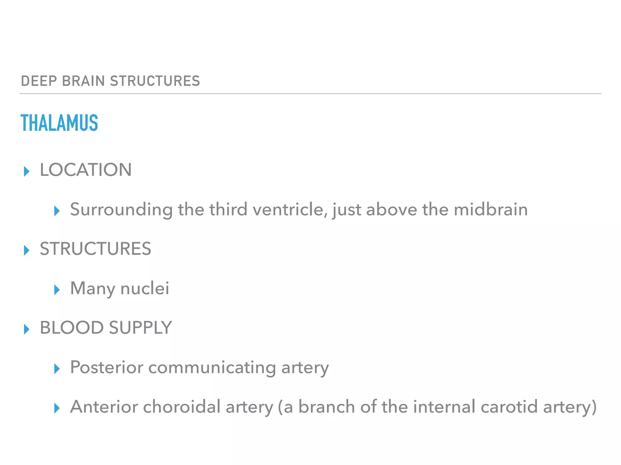 Deep brain structures | PDF