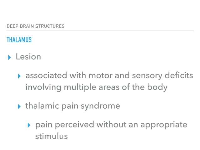 Deep brain structures | PDF