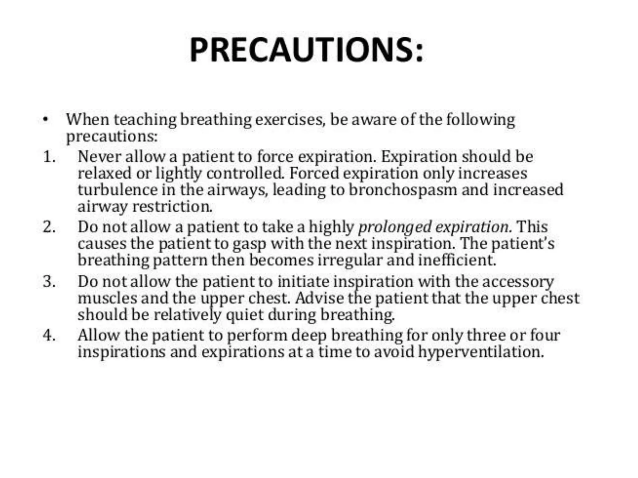 Deep breathing and coughing exercises | PDF