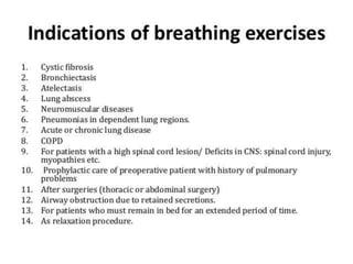 Deep breathing and coughing exercises | PDF