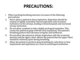 Deep Breathing And Coughing Exercises