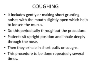 Deep breathing and coughing exercises | PDF