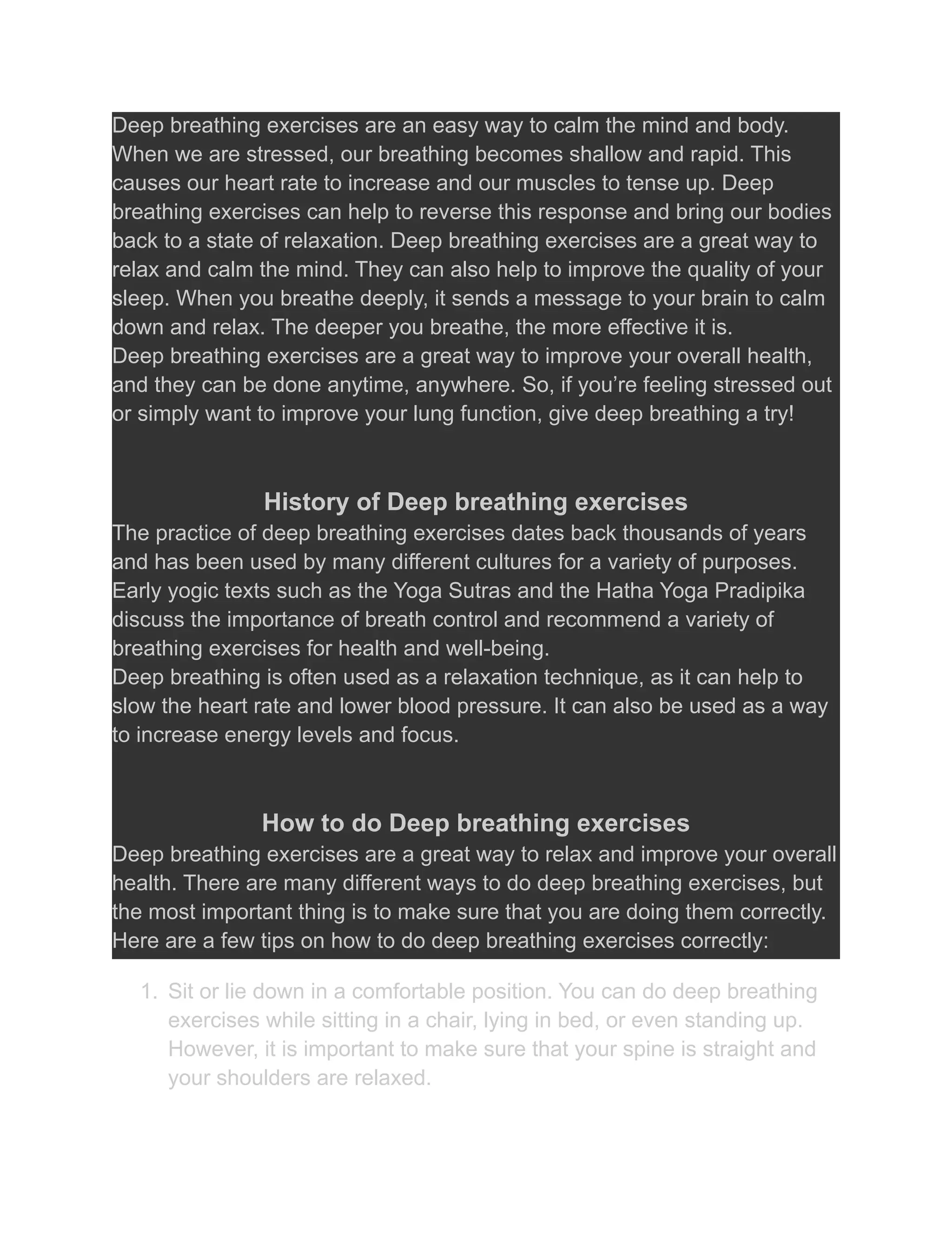 Deep breathing exercises, and its benefits.pdf