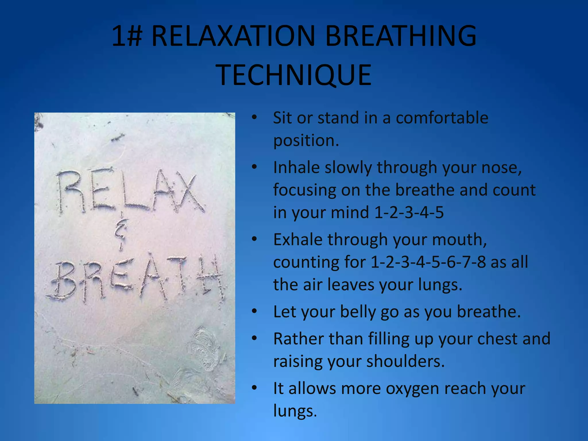 Deep breathing exercises ppt | PPTX