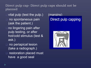 Deep carious lesions | PPTX