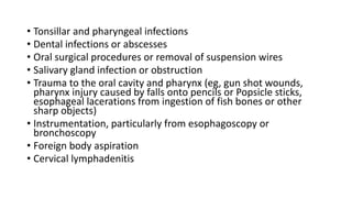 Deep cervical abscesses | PPTX